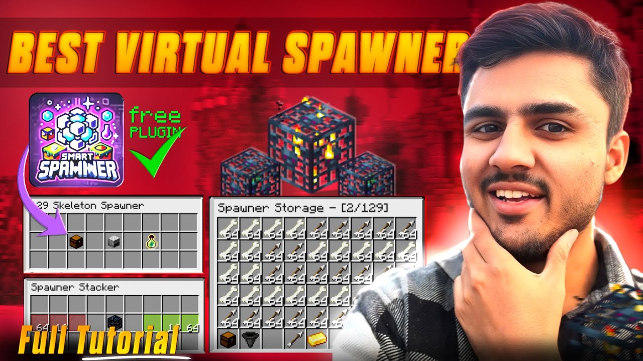 Smart Spawner Minecraft Plugin | Best Spawner Plugin | GUI Spawner Plugin | Full Tutorial