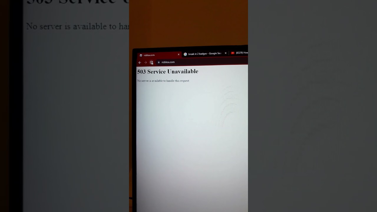 Roblox error 503 service unavailable October 21 2023