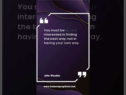 John Wooden Quotes Captions For Instagram | #John #Wooden #Quotes #Captions#Instagram