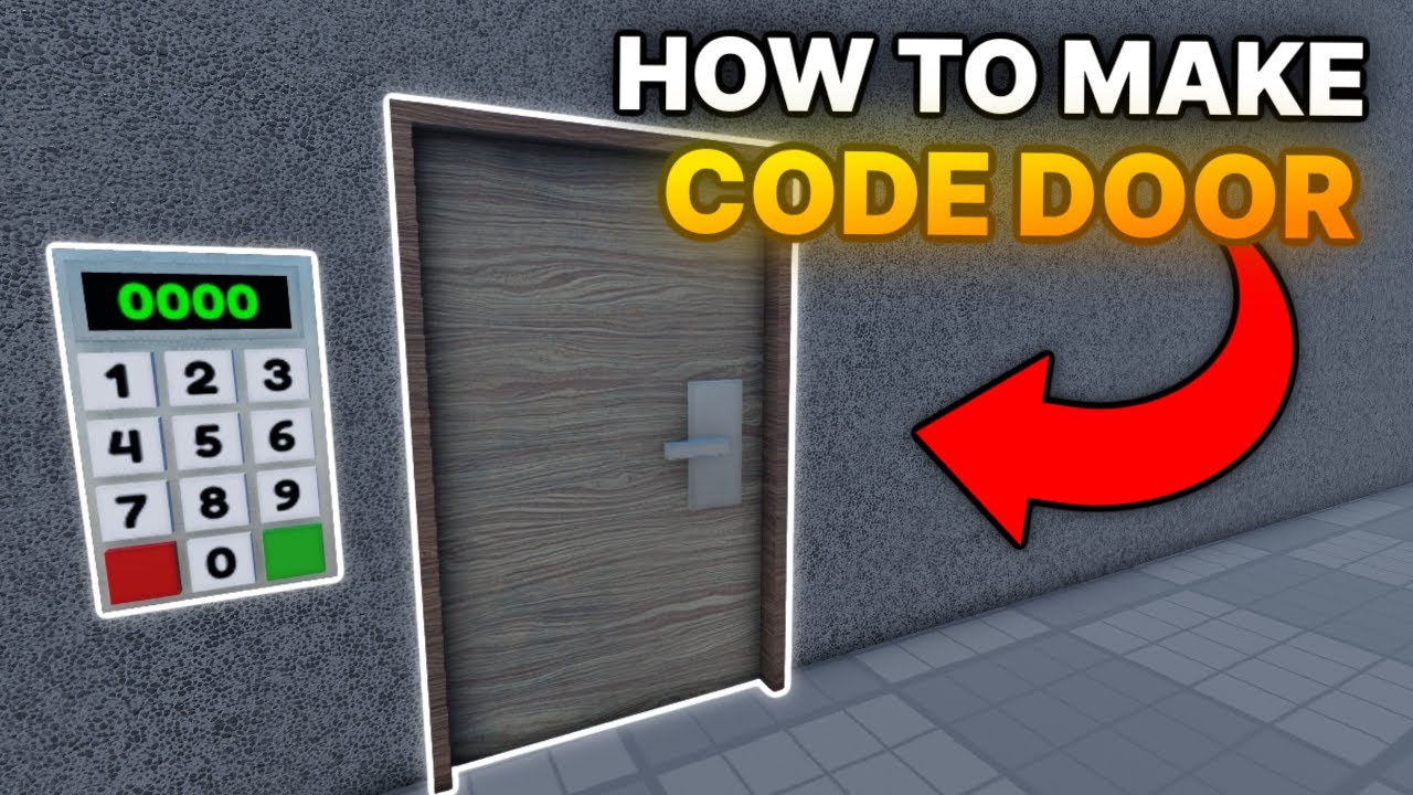 How to make a CODE DOOR in ROBLOX! (FREE KIT)