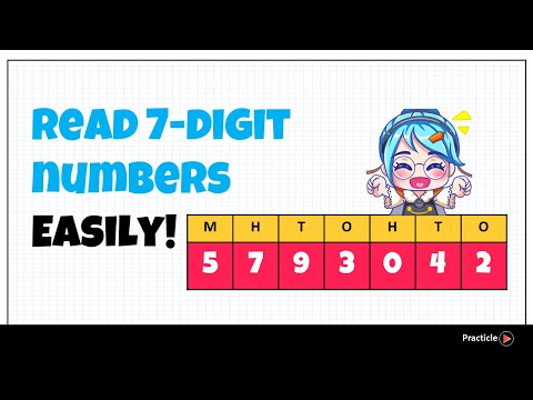 How to read 7 digit numbers? | Primary 5 Math Whole Numbers