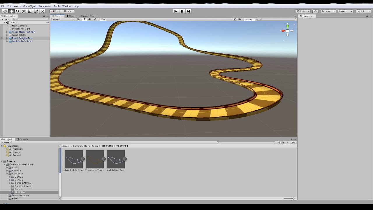 Complete Hover Racer tutorial - Collider Setup Tool