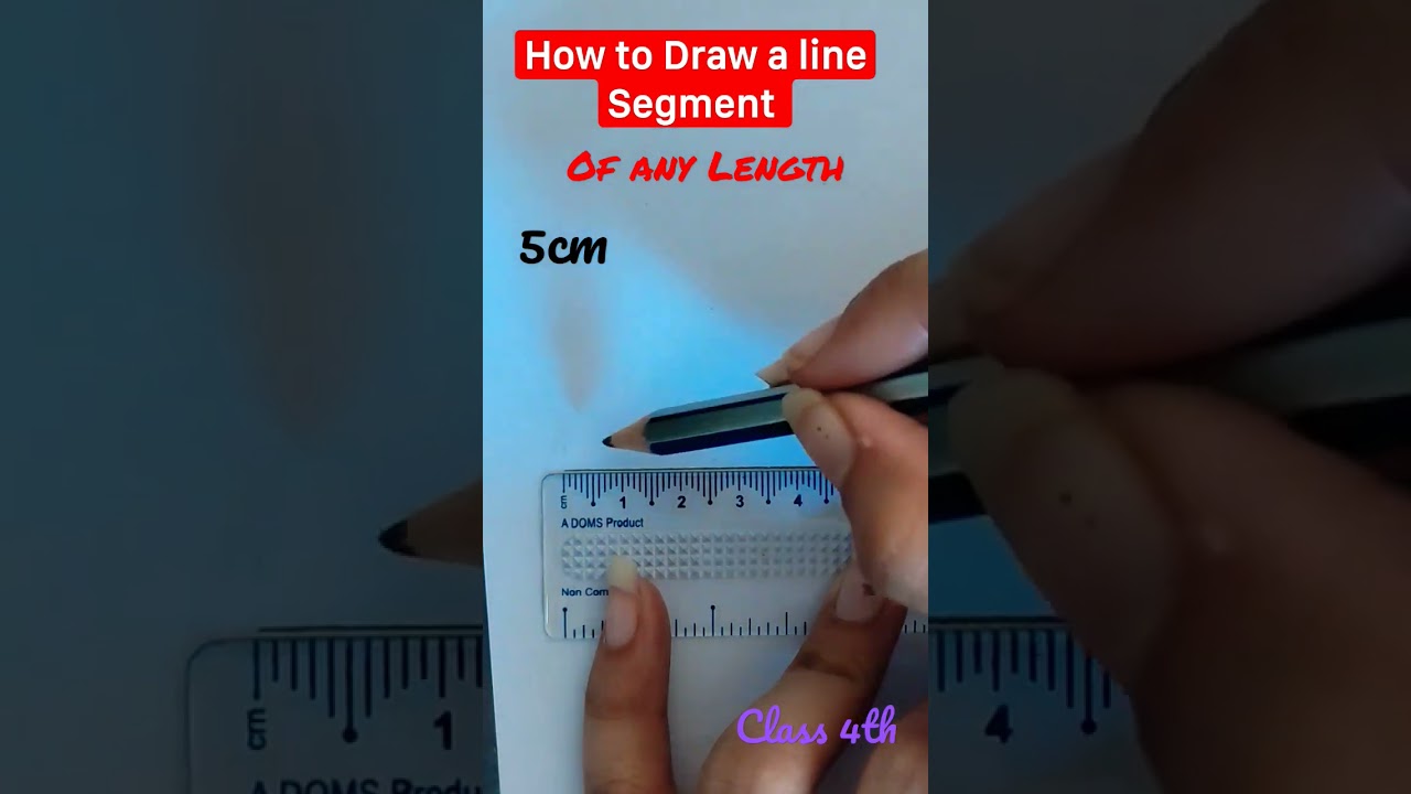 How to Draw a line Segment|Of any Length|Maths