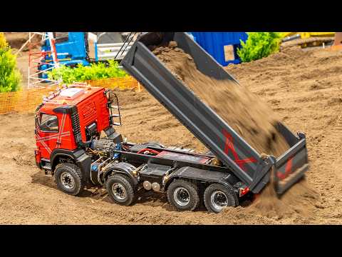 Epic RC Construction Site with RC Trucks, Dumpers & Excavators!