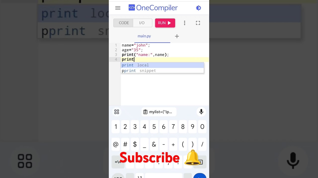 #python program to print name and age#programming#language#shorts#subscribe#coding