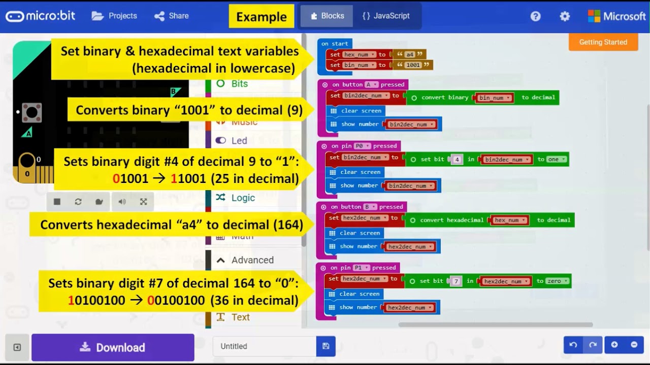 The BBC micro:bit - BITS CUSTOM BLOCKS