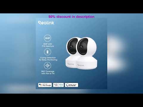#Reolink 5MP Baby Monitor Pan/Tilt WiFi Camera 2.4G/5G 5MP HD WiFi Video wireless Camera Indoor H