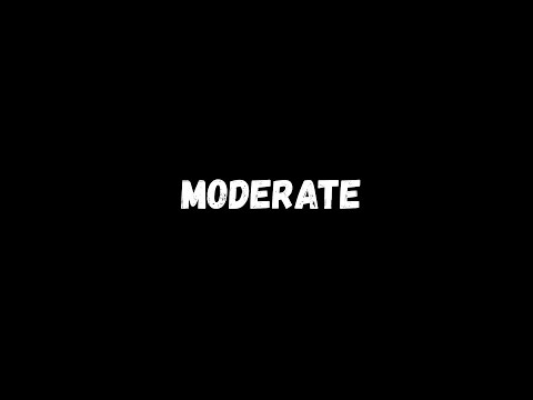 The example of pronunciation of the word "moderate"