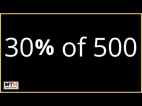 30 percent of 500