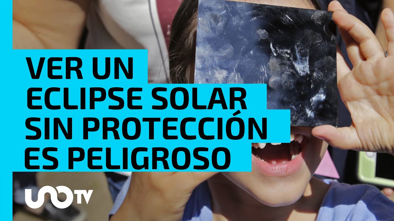 Ver un eclipse solar sin protección es muy peligroso, así pudes disfrutarlo de manera segura