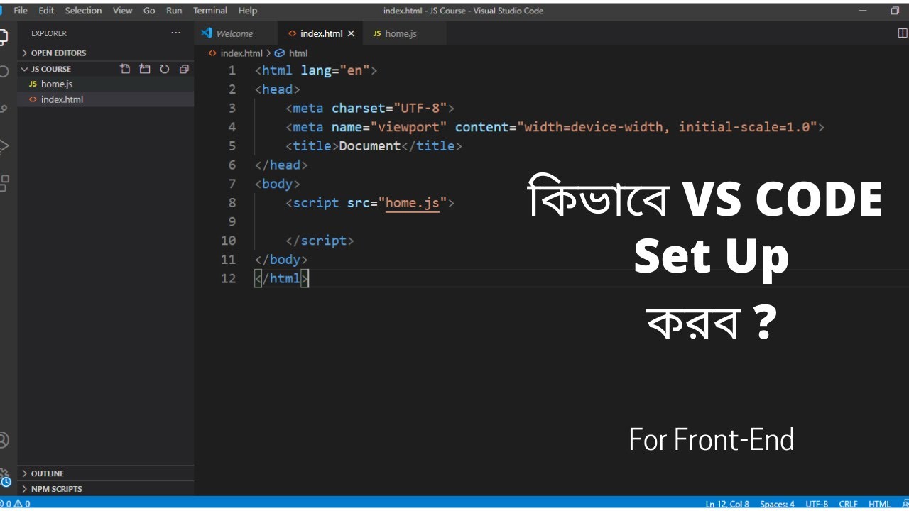 VS Code Setup for Front-End Web development.|| Programming || Code Brackets
