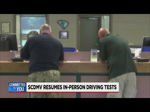 The SCDMV resumed in-person driving tests today