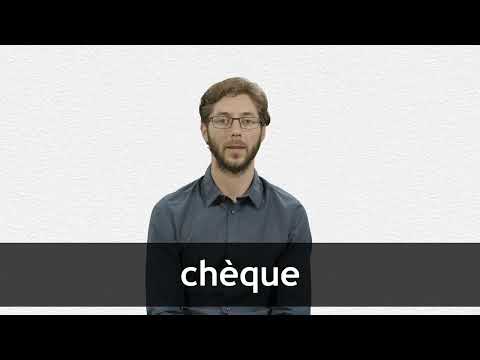 English Translation of “CHÈQUE” | Collins French-English Dictionary