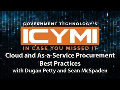 Cloud and As-a-Service Procurement Best Practices with Dugan Petty and Sean McSpaden