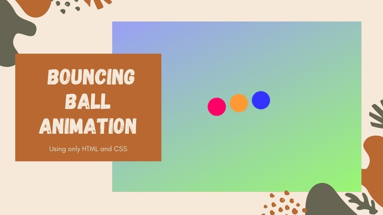 CSS Bouncing Ball Loading Animation | Creative HTML and CSS |