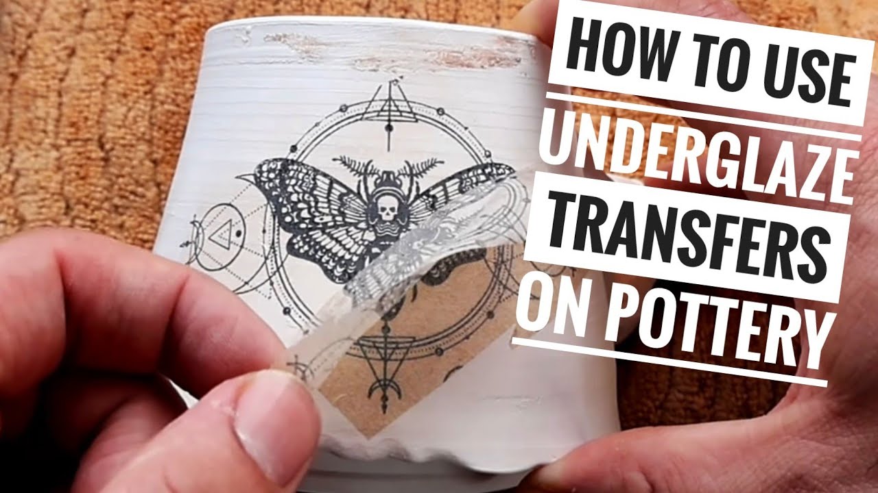 How to use under glaze transfers on pottery