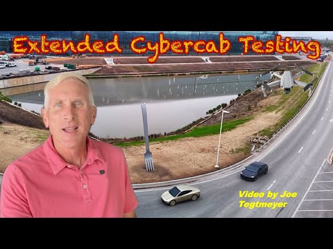 Cybercab extended testing 13 December 2024 at Giga Texas