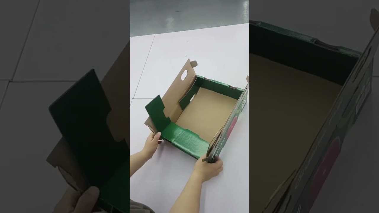 Factory custom integrated molding apple fruit paper packaging box. #custompackaging #fruitpackaging
