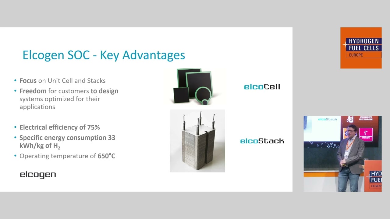 Elcogen Solid Oxide Cells and Stacks - Technology and Applications  | Hydrogen + Fuel Cells 2023
