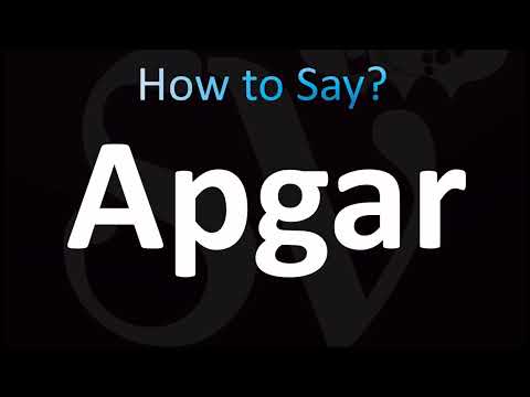 How to Pronounce Apgar Correctly! (Apgar Score, Test)