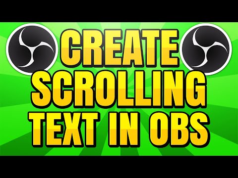 How to Add Scrolling Text in OBS Studio
