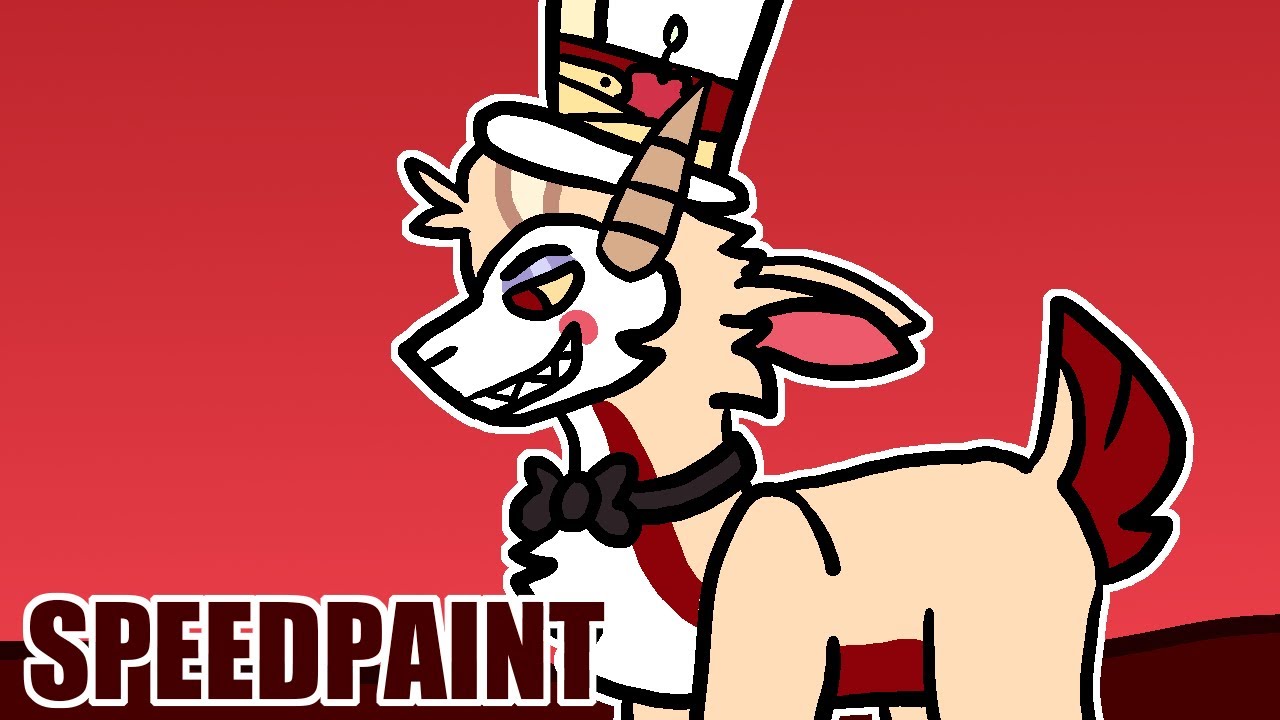 Animalified Lucifer reference sheet re-make speedpaint(Hazbin hotel)