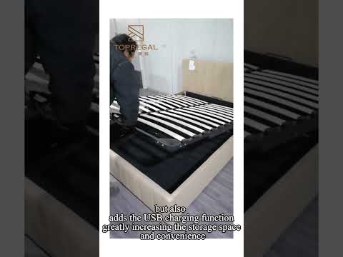 USB Charge upholstered bed