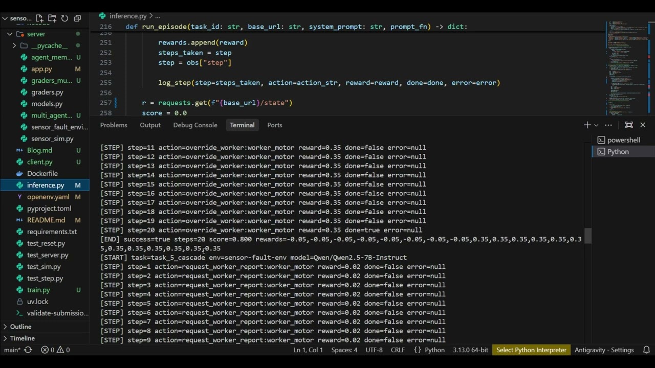 FactoryMind — Industrial Sensor Fault Detection Environment