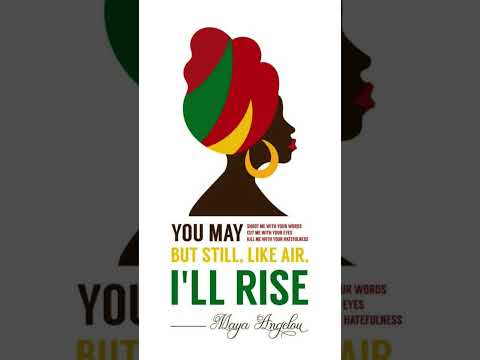 STILL I'LL RISE. BLack History Month Motivational quotes‼️💜 Maya Angelou
