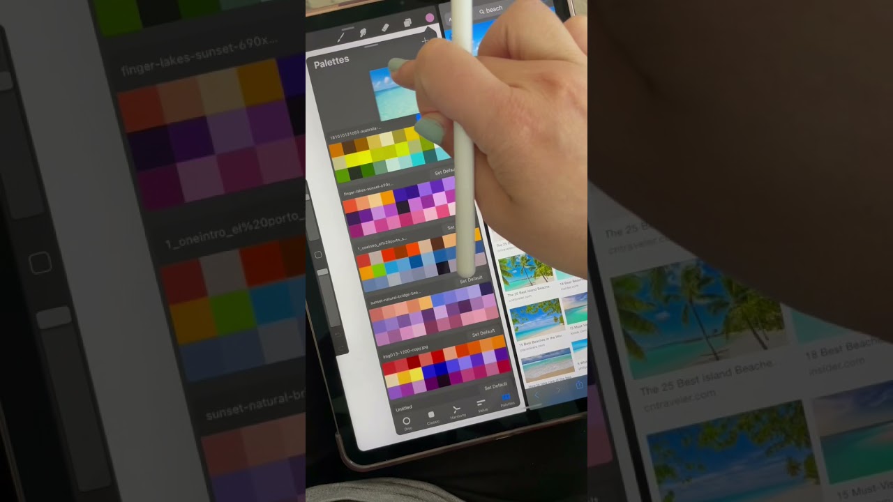 Creating a color palette in Procreate #procreate