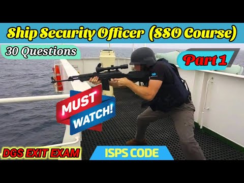 SSO Exit Exam Questions with Answers Part 1 || Ship Security Officer