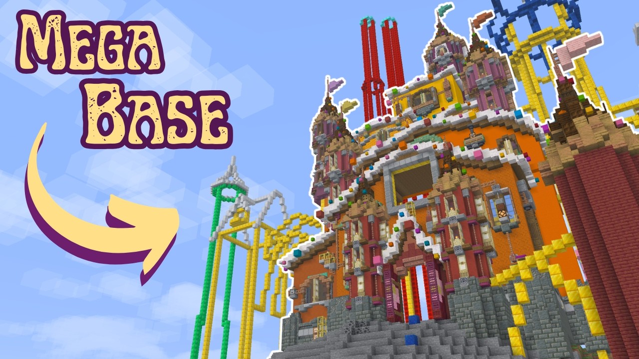 Building Candy Land in Survival Minecraft