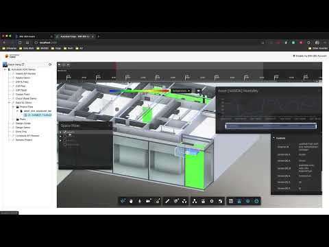 BIM360 Assets API & Forge Viewer & Sensor Data Integration Demo