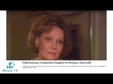 Edda Goering, Unrepentant Daughter of Hermann, Dies at 80