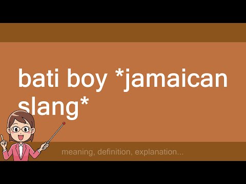 bati boy *jamaican slang*