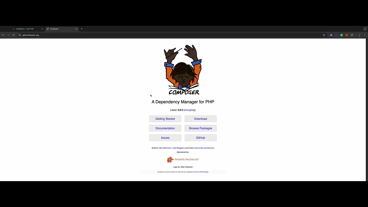 Setting up php and leaf