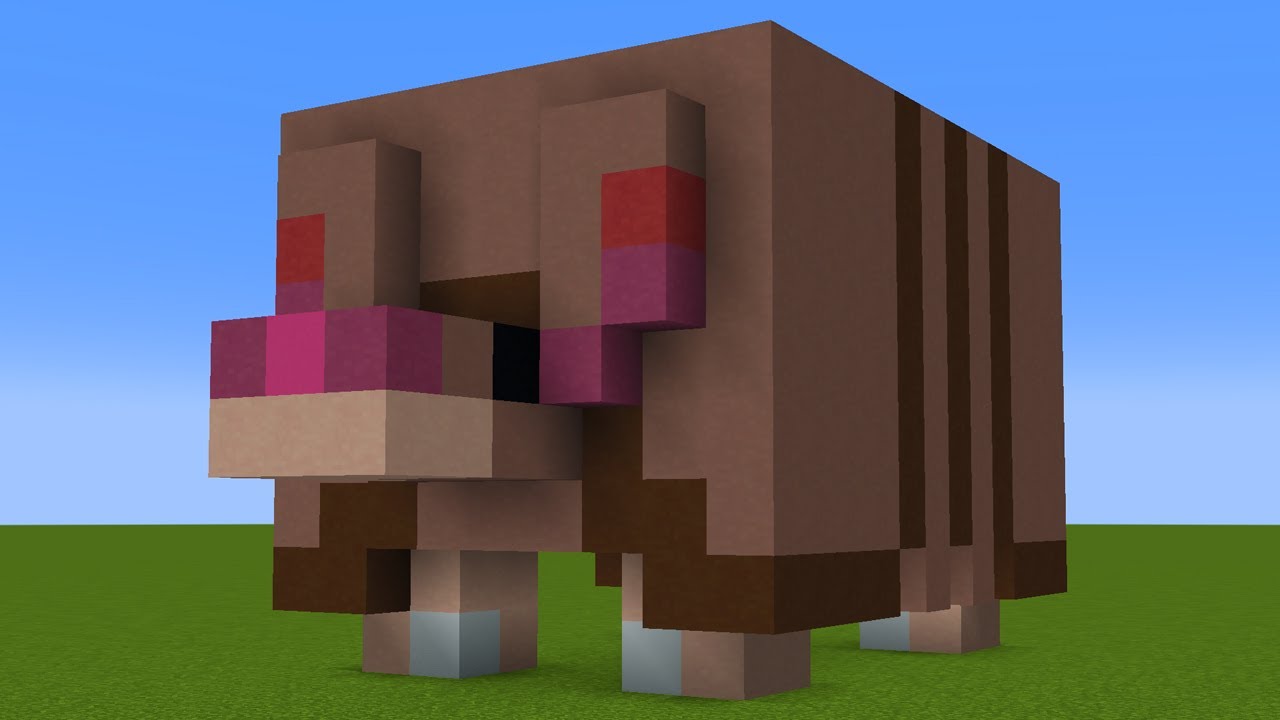 How To Make an Armadillo Statue | Block By Block Tutorial - Minecraft ...
