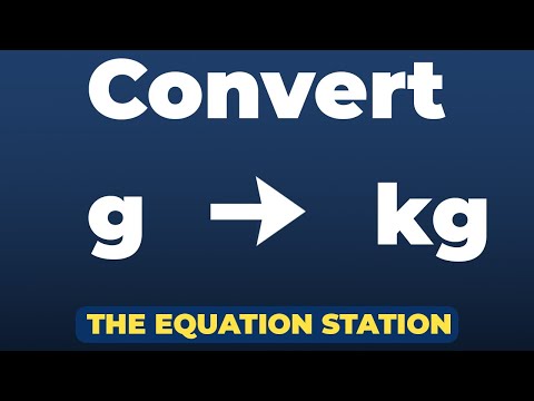 How to convert grams to kilograms | Physics Practice Problem