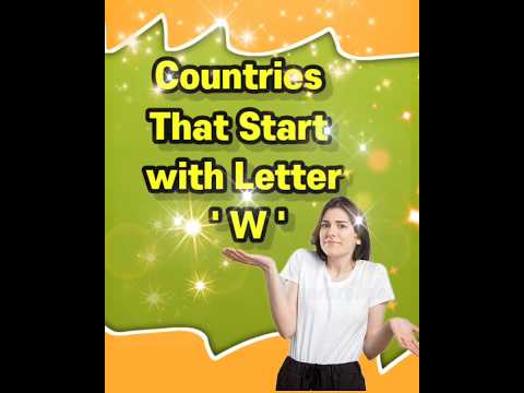 💥What countries start with w | Countries that start with w | #shorts #flag