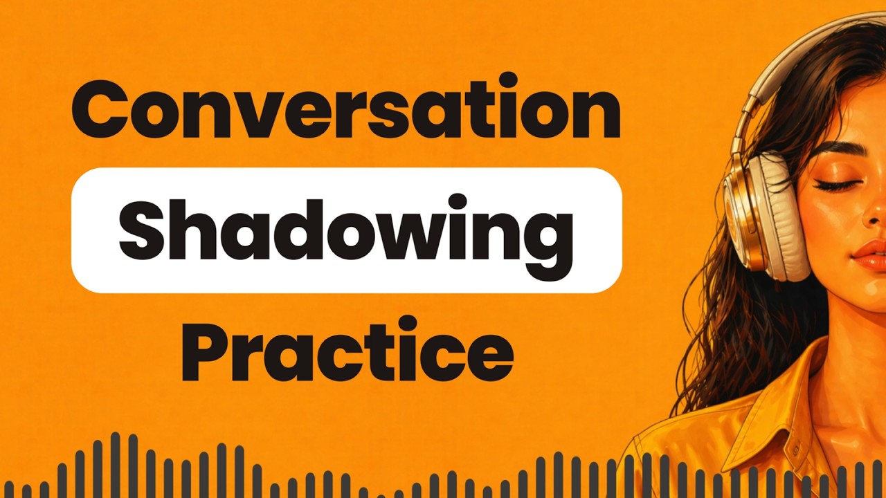 Improve English with Conversation Shadowing | Slow English Listening & Speaking Practice