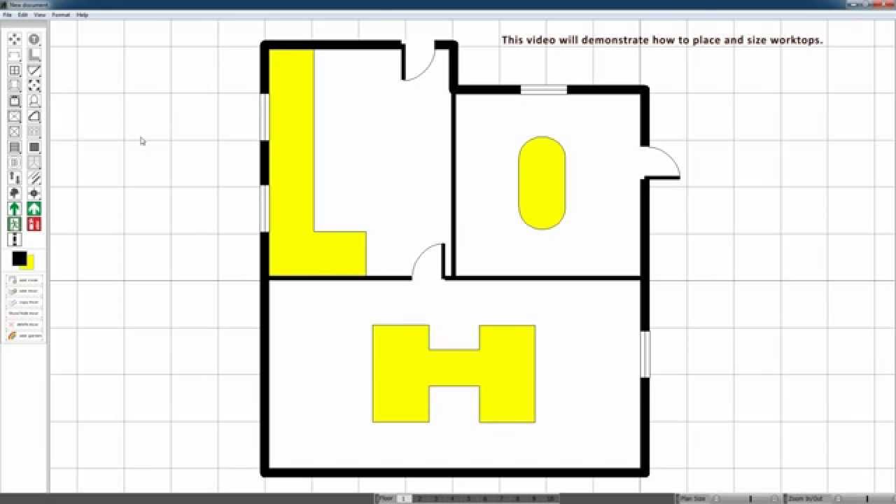 Visual Floor Planner Tutorial: Adding and editing worktops