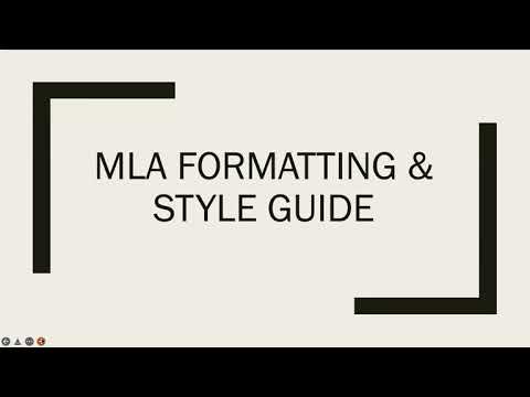 MLA Style (updated)