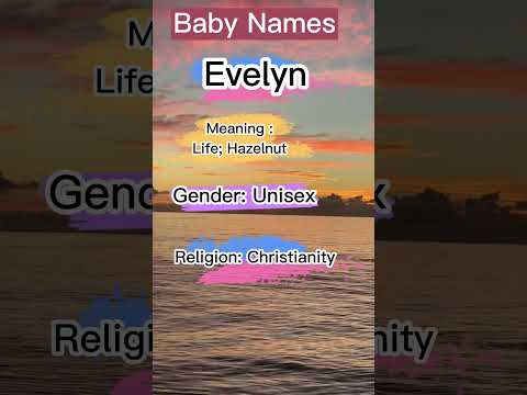 Evelyn Name Meaning and Origin #name #bestname #facts #namefactz