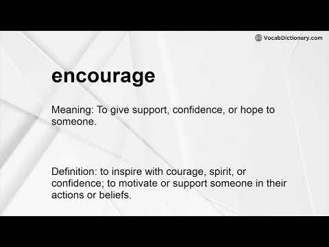 encourage Meaning