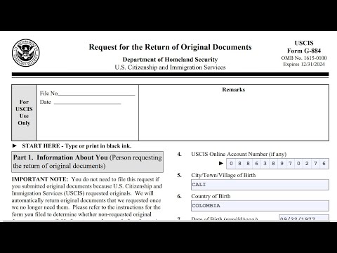 📜 How to Retrieve Your Original Documents from USCIS | Form G-884 Guide