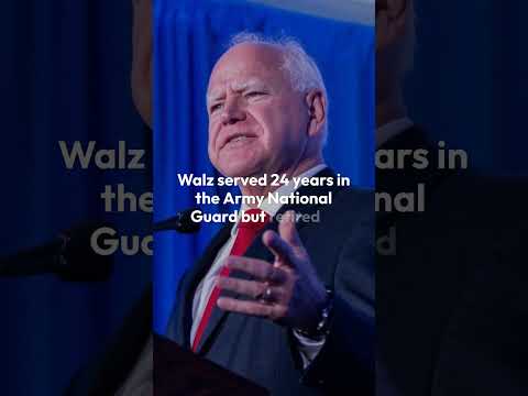 Tim Walz's Military Record Controversy #news