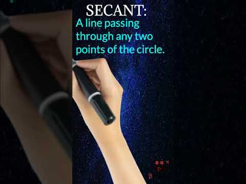 What is Secant? Definition of Secant? #secant #circle #geometry #class8