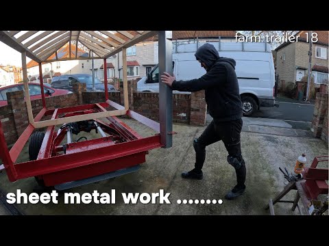 sheet metal work (DIY) trailer build