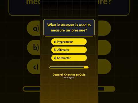 What instrument is used to measure air pressure? #quiz #realquiz #generalknowledge #quizshorts