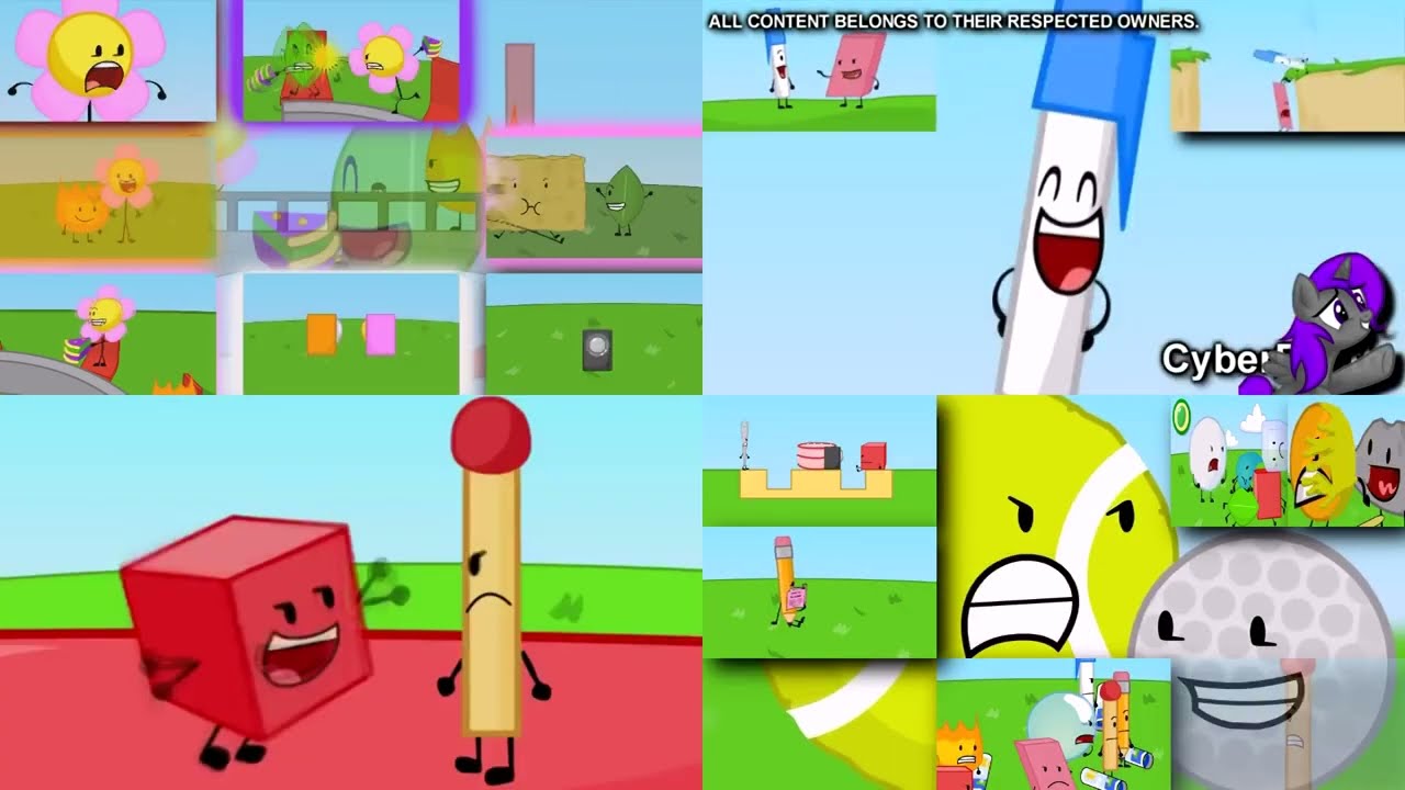 BFDI Sparta Remix Quadparison
